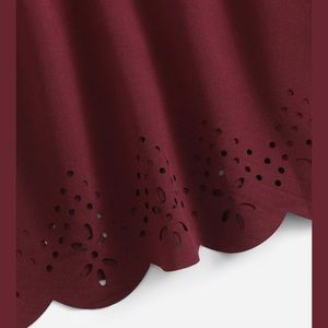 Boutique | Tops | Off Shoulder Long Sleeve Scalloped Top Nwt | Poshmark